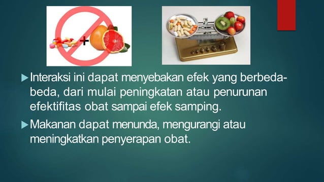 PPT FARMAKOKINETIK Interaksi obat makanan | PPTX