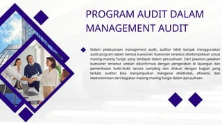 PPT INTERNAL AUDIT dalam mata kuliah akuntansi | PPTX