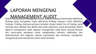PPT INTERNAL AUDIT dalam mata kuliah akuntansi | PPTX