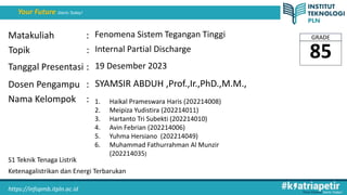 PPT Internal Partial Discharge[1]..pptx