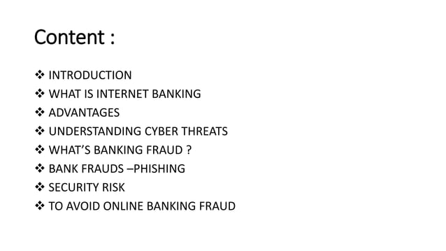 Internet Banking | PPT