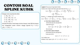 ppt Interpolasi Spline metode numerik.pdf
