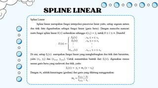 ppt Interpolasi Spline metode numerik.pdf