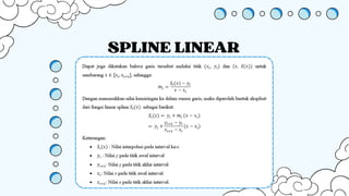 ppt Interpolasi Spline metode numerik.pdf
