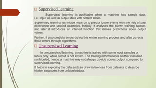machine learning | PPT