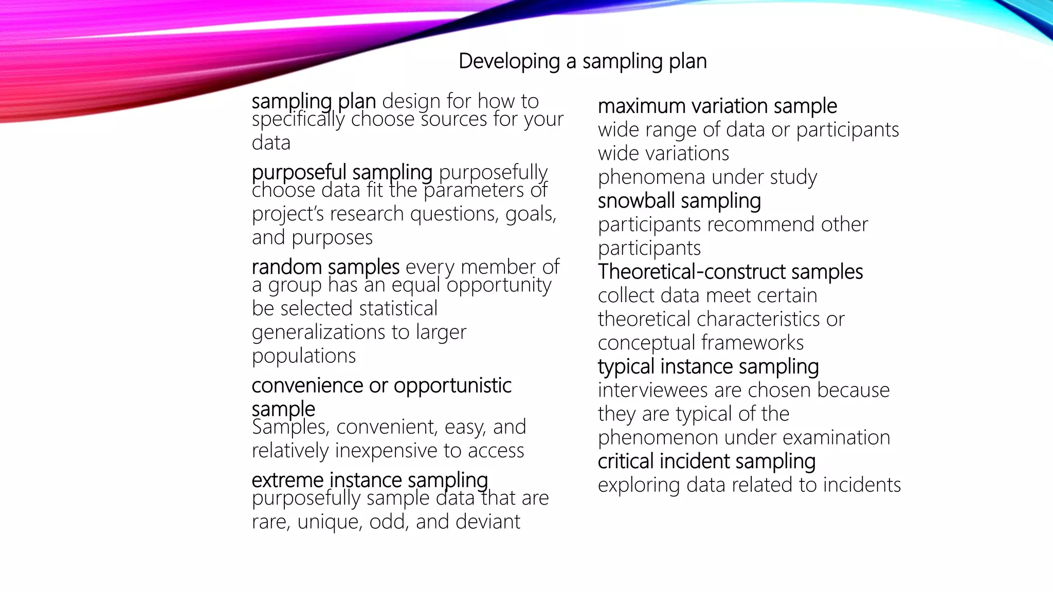 Ppt sampling and interview | PPT