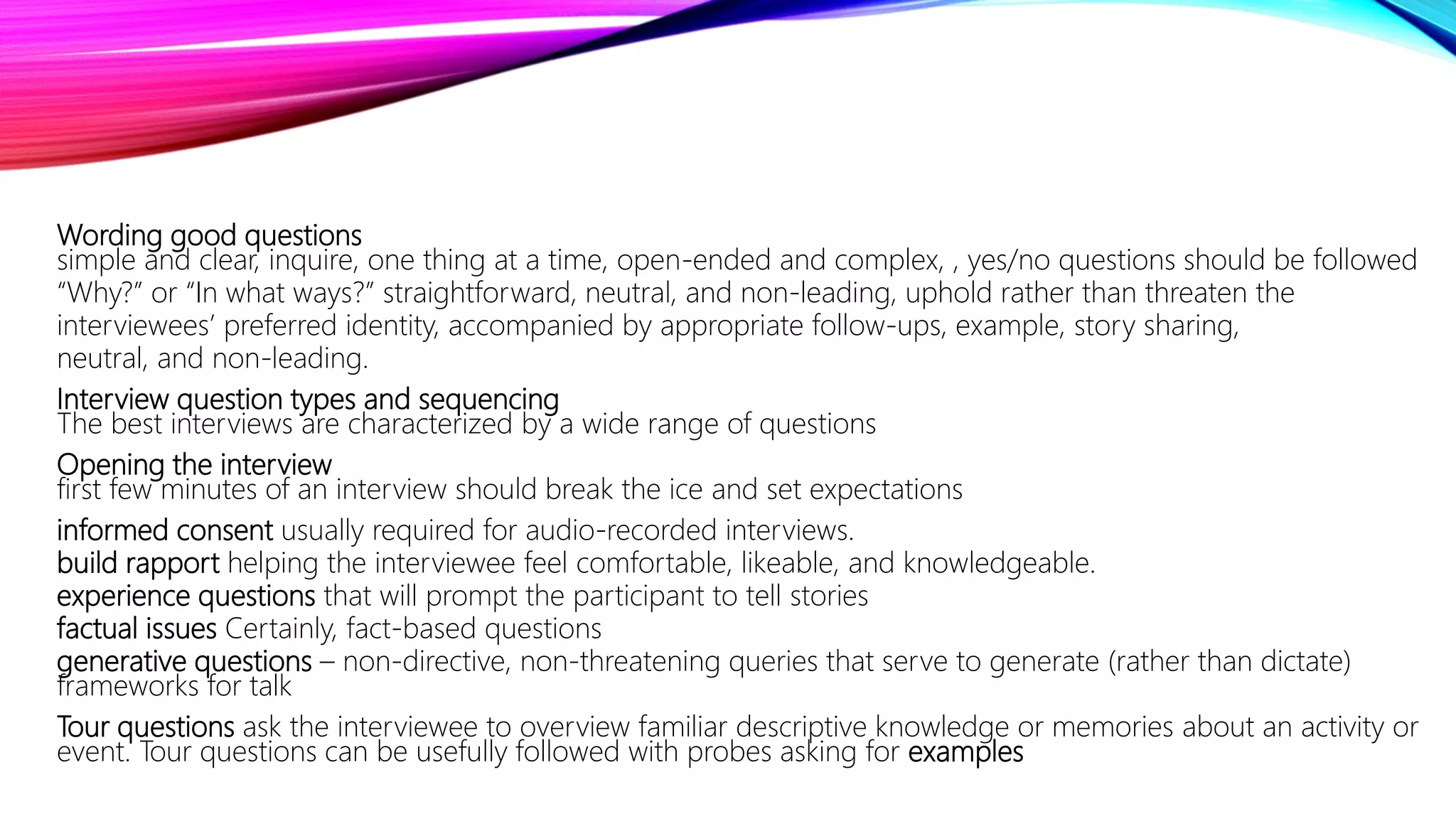 Ppt sampling and interview | PPT