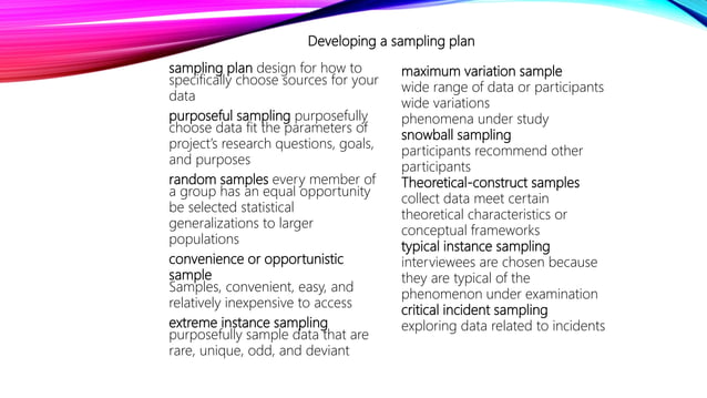 Ppt sampling and interview | PPT