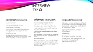 Ppt sampling and interview | PPT
