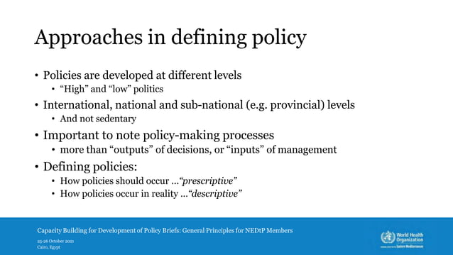 ppt Introduction-to-policy-making-processes-policy-brief-workshop ...