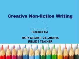 PPT INTRODUCTION CREATIVE NONFICTION.pptx