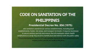 ppt INTRODUCTION TO FOOD SAFETY AND SANITATION MANAGEMENT.pptx