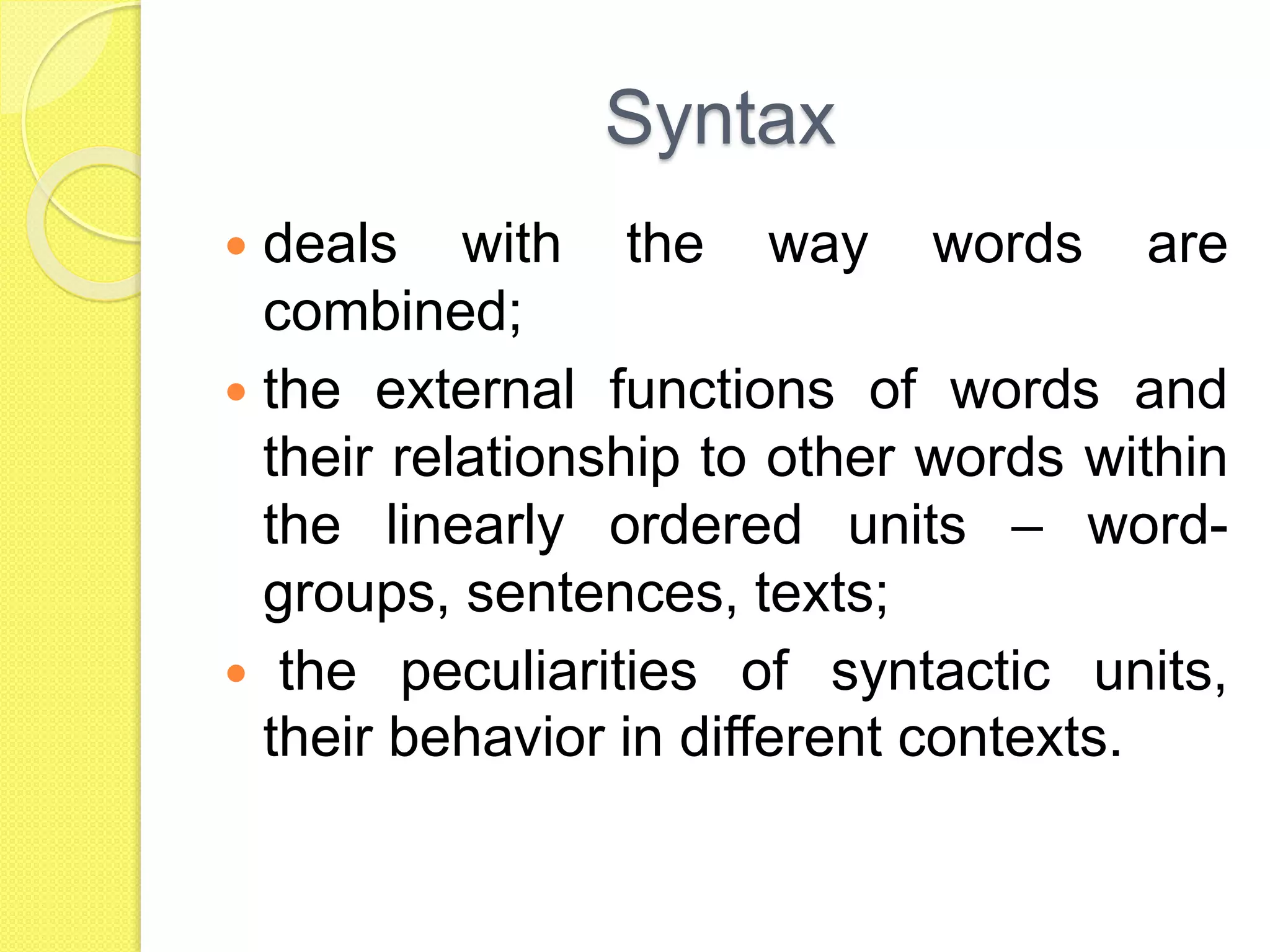 Ppt Introduction To Syntaxpptx Programming Languages Computing 2186