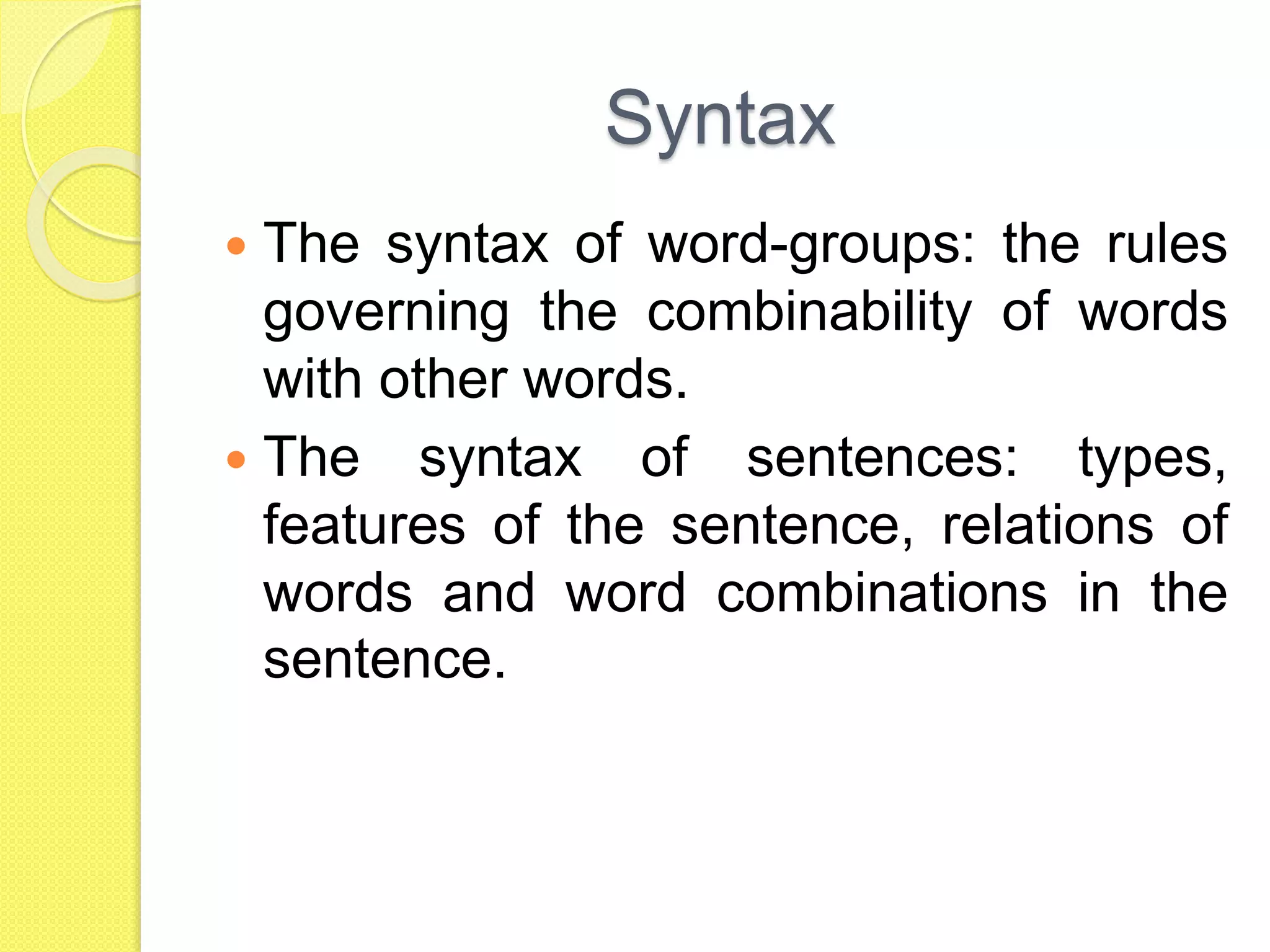 Ppt Introduction To Syntaxpptx Programming Languages Computing 9417