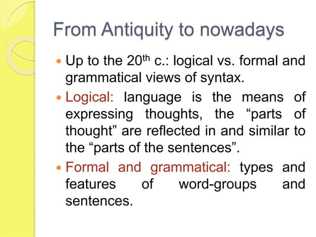 Ppt Introduction To Syntaxpptx Programming Languages Computing 2501