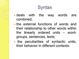 PPT _ Introduction to Syntax.pptx | Programming Languages | Computing