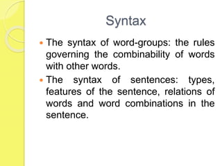 PPT _ Introduction to Syntax.pptx | Programming Languages | Computing