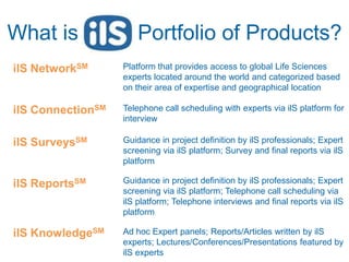 Insights in Life Sciences (ilS) Provides Access to Global Life Sciences ...
