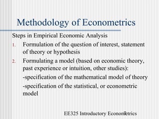 ECONOMETRICS | PPT