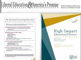 LEAP Challenge and Signature Work (Thanks to Kathy Wolfe at AAC&U) | PPT