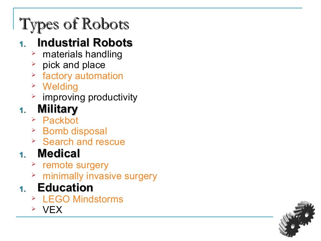 basics of robotics