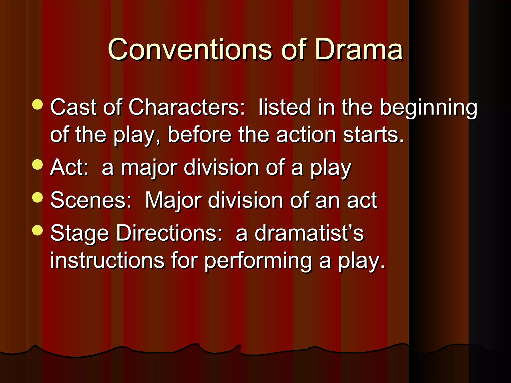 Ppt intro to drama | PPT