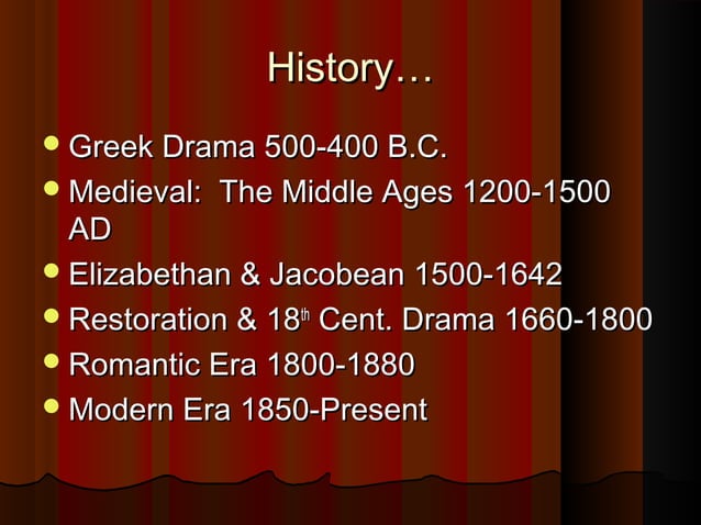 Ppt intro to drama | PPT