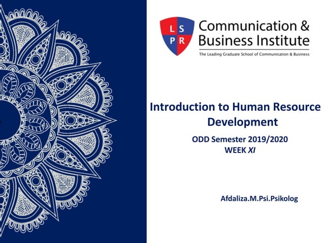 PPT Introduction to Human resources development | PPT