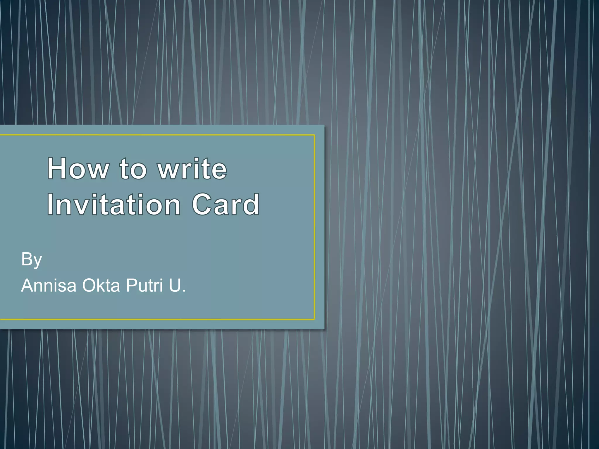 Ppt invitation | PPT