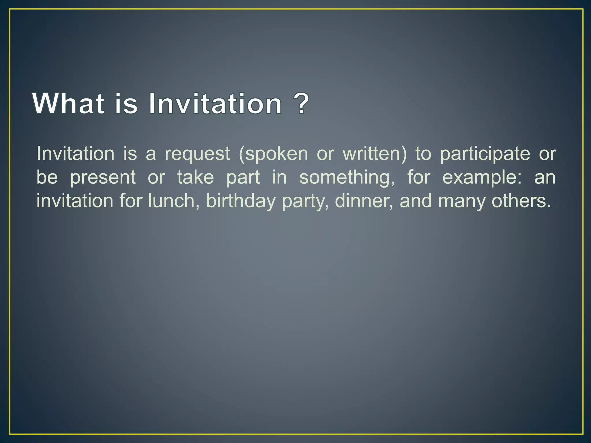 Ppt invitation | PPT