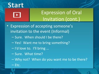 Spoken Invitation | PPT