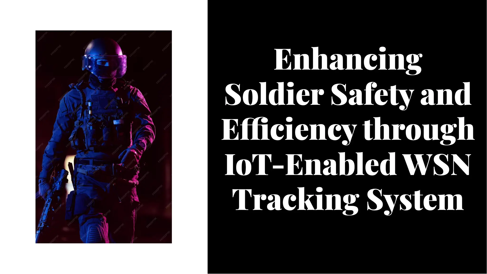 iot ppt system army security system with | PDF