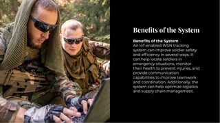 iot ppt system army security system with | PDF