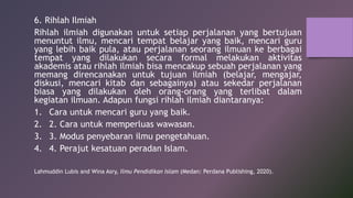 FUNGSI DAN METODE PENDIDIKAN ISLAM - ILMU PENDIDIKAN ISLAM - UNAIFAS | PPT