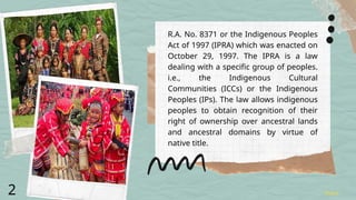 (PPT) IPRA LAW (RA 8371) Presentation (1).pptx
