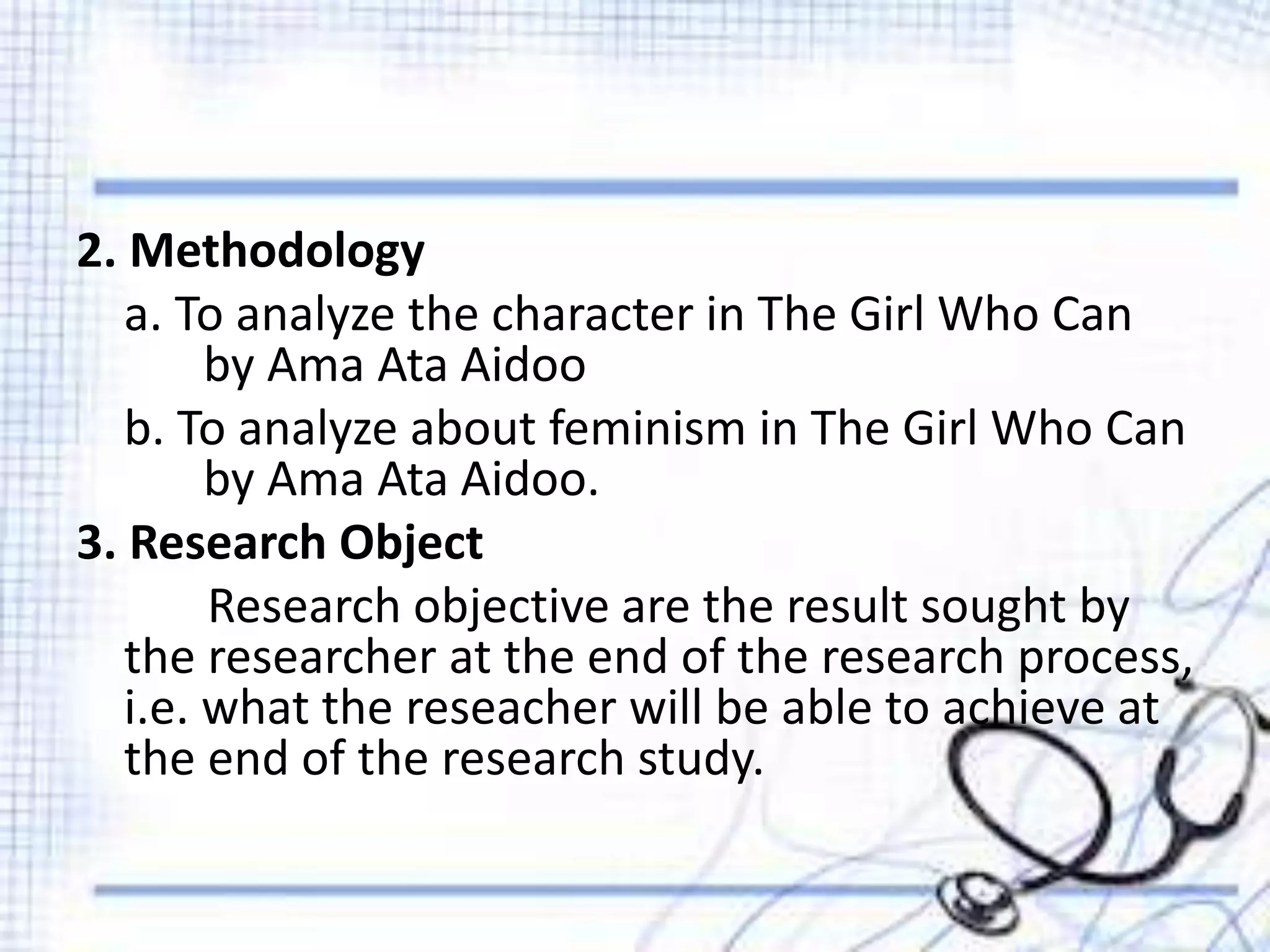 Character and Feminism analysis in the “The Girl Who Can – Ama Ata ...