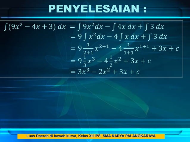 Presentasi Integral | PPTX