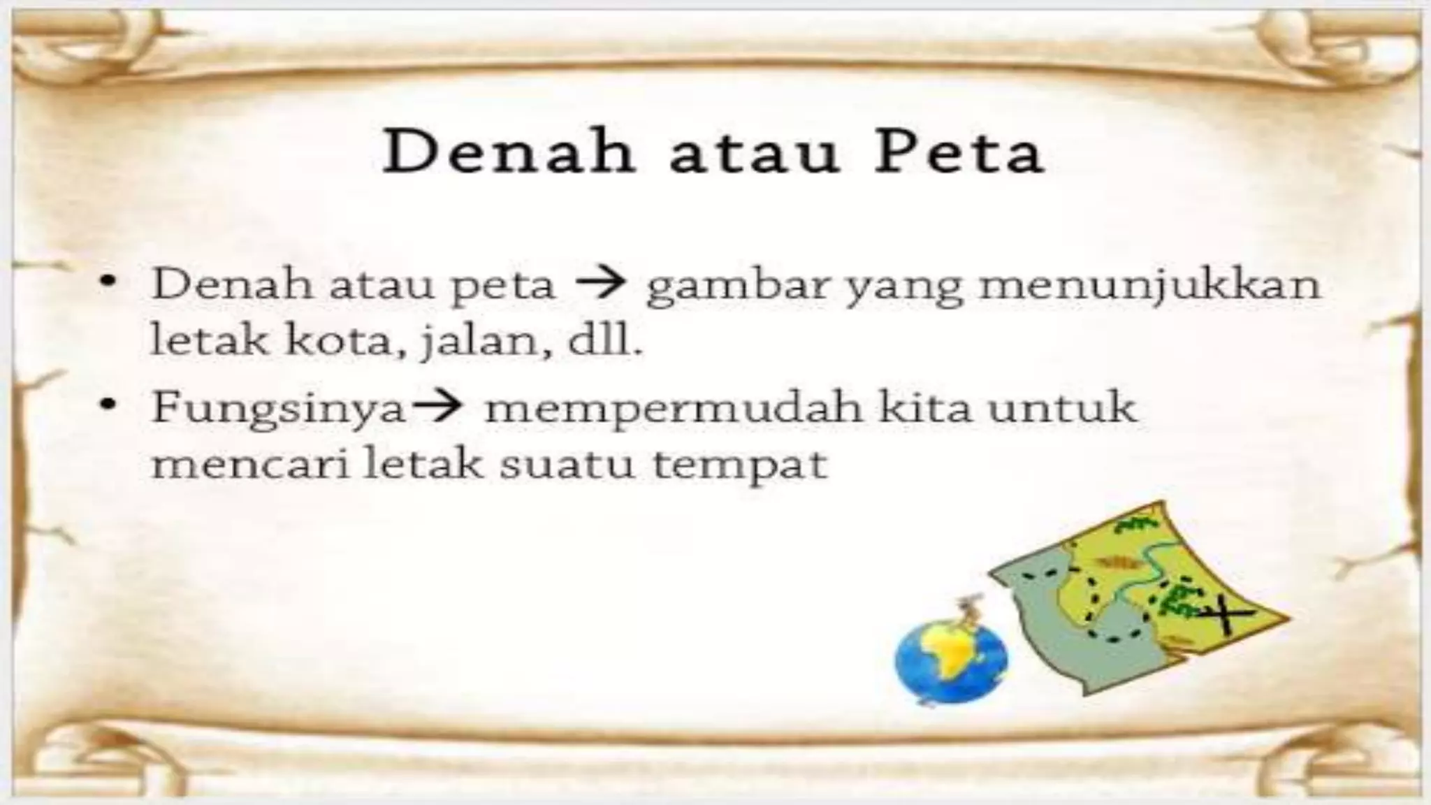 Ppt ips bab 3 denah dan peta | PPTX