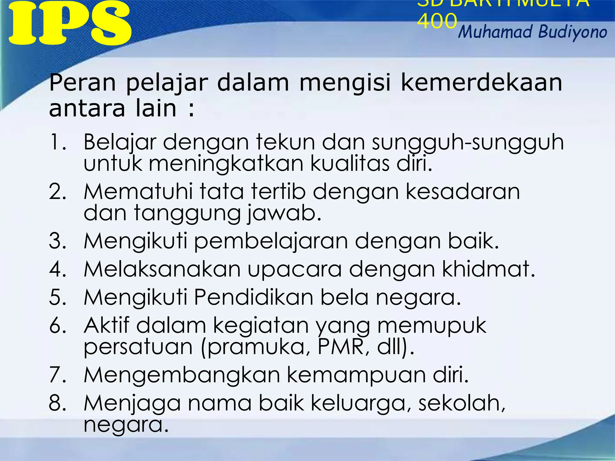 IPS TEMA 6 - kelas 6 SD : Kemerdekaan Indonesia | PPTX
