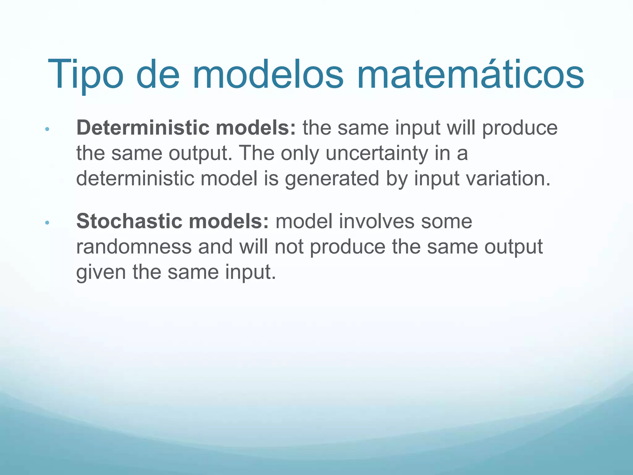 Importancia delos modelos matemáticos en Salud Pública | PPTX