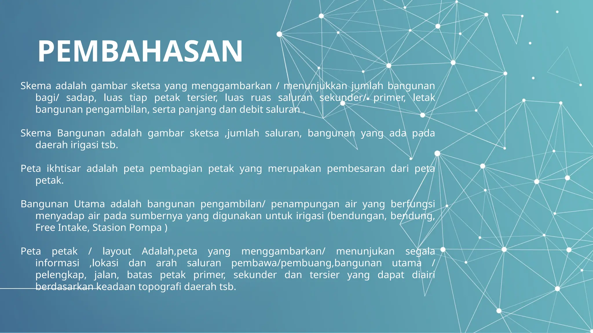 perencanaan layout dan skema jaringan irigasi | PPTX