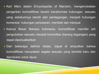 Ilmu Sosial Budaya Dasar - Komodifikasi Budaya Bali | PPTX