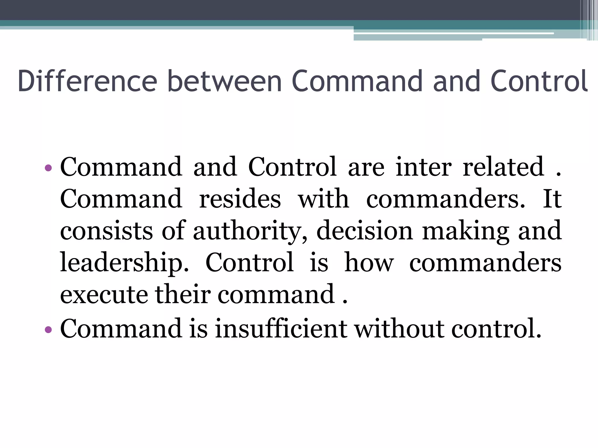 Command responsibility | PPTX