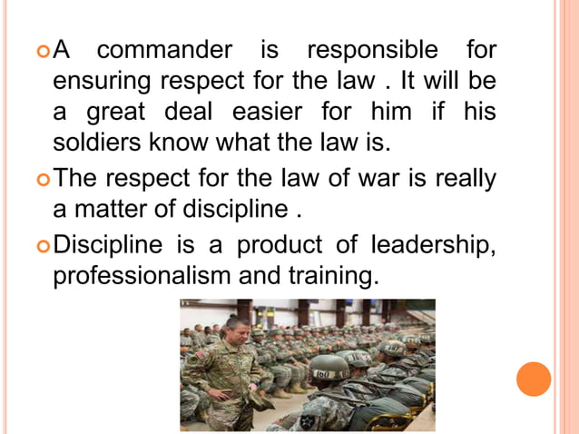 Command responsibility | PPTX | Crime & Harmful Acts to Individuals ...