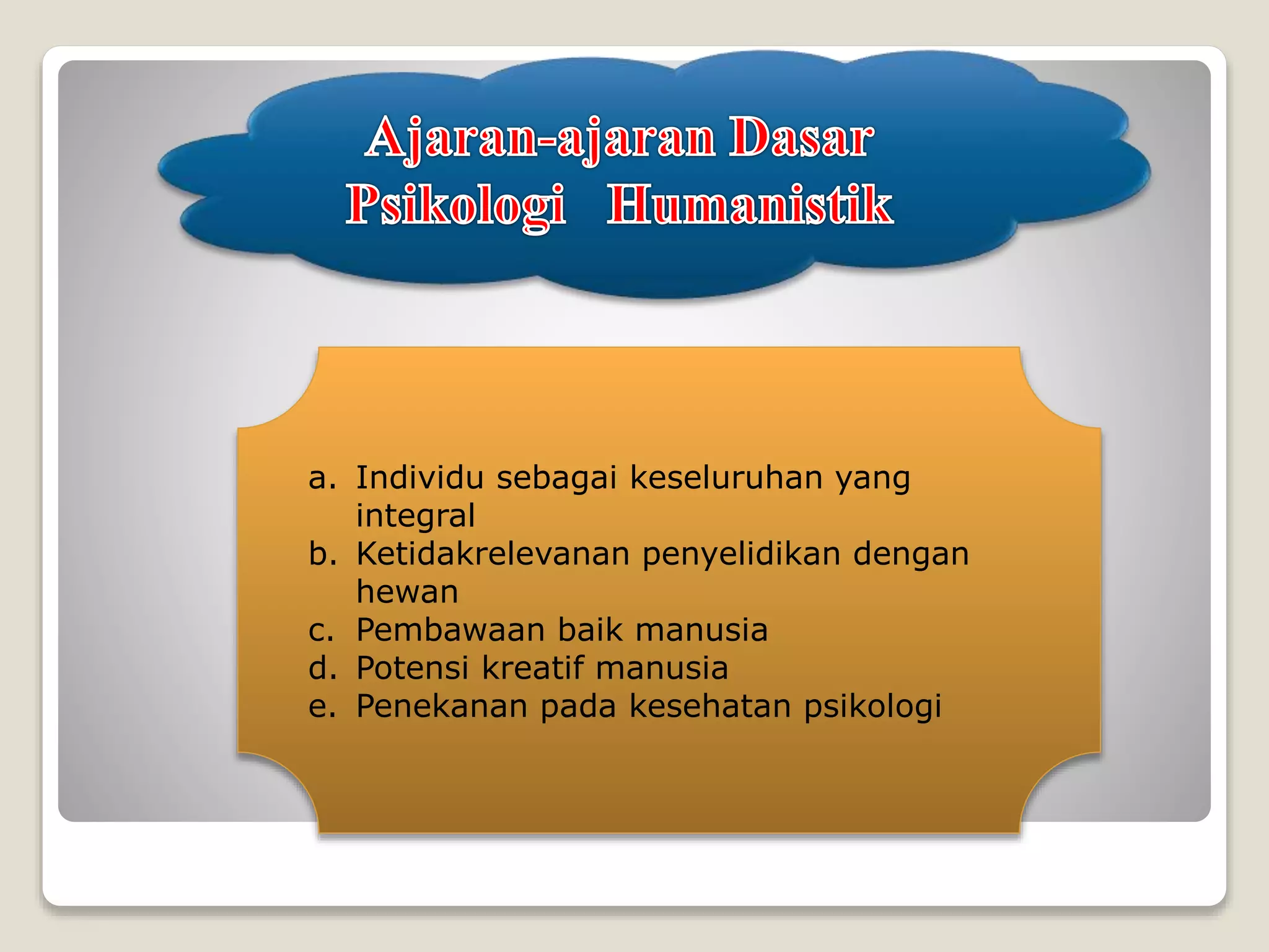 Ppt bu Hastin Bimbingan konseling teori humanistik | PPTX