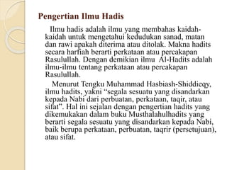 Istilah Ulumul Hadits | PPTX