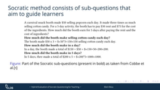 Hybrid Evaluation of Socratic Questioning for Teaching | PDF
