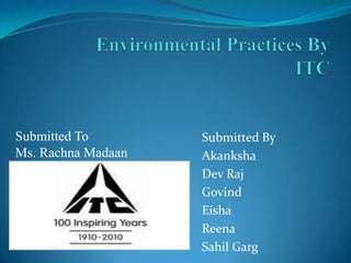 ITC PPT on CSR | PPTX