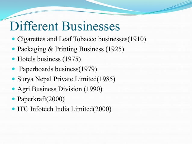 ITC PPT on CSR | PPTX | Agriculture | Industries