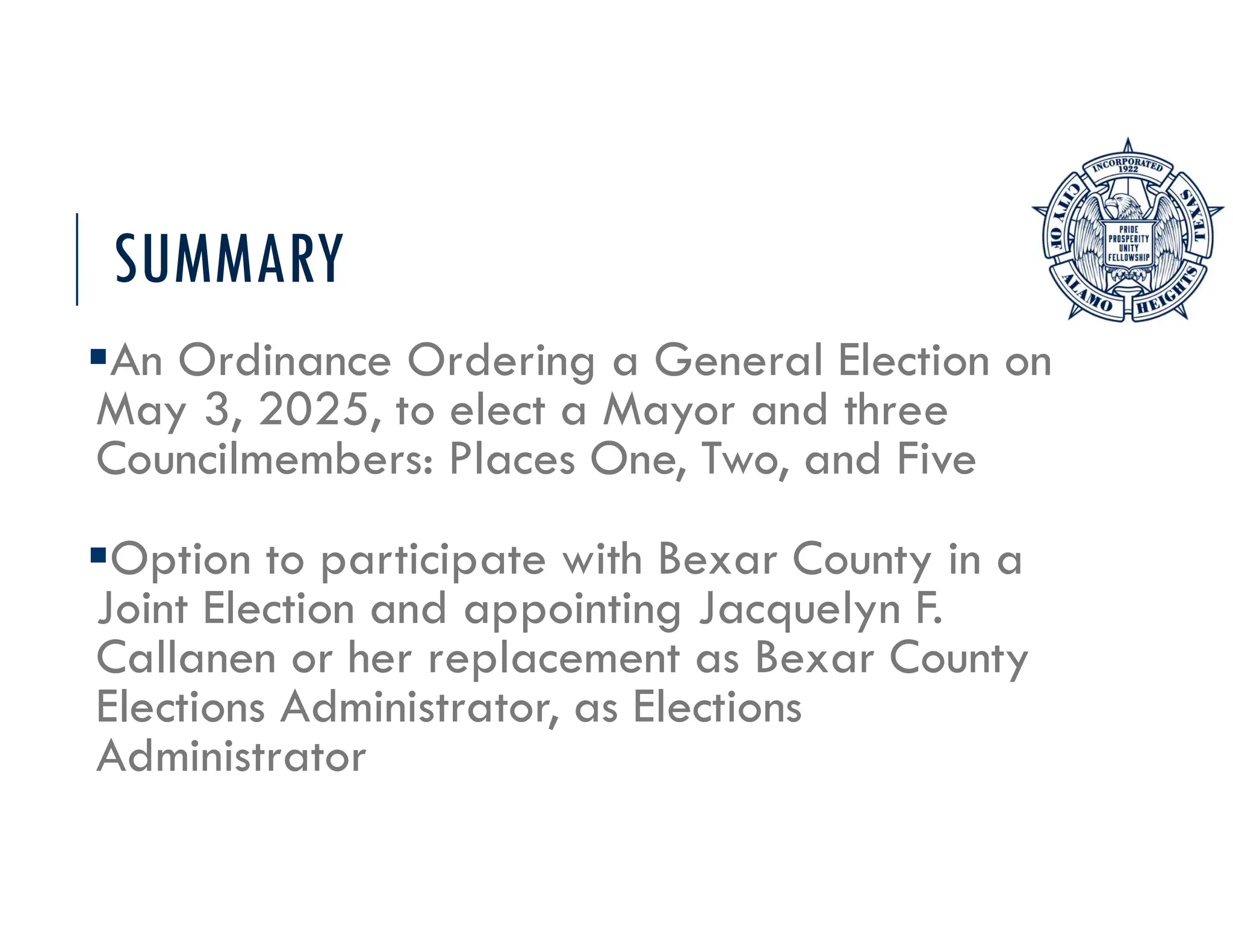 PPT Item # 10 - May 2025 General Election | PDF